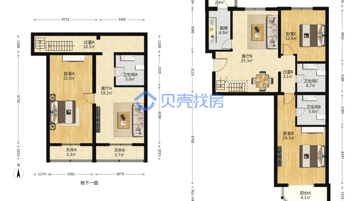 丽水园 南北通透 户型方正 配套设施齐全_北京丽水园二手房3室2厅104.44平米【北京贝壳找房】